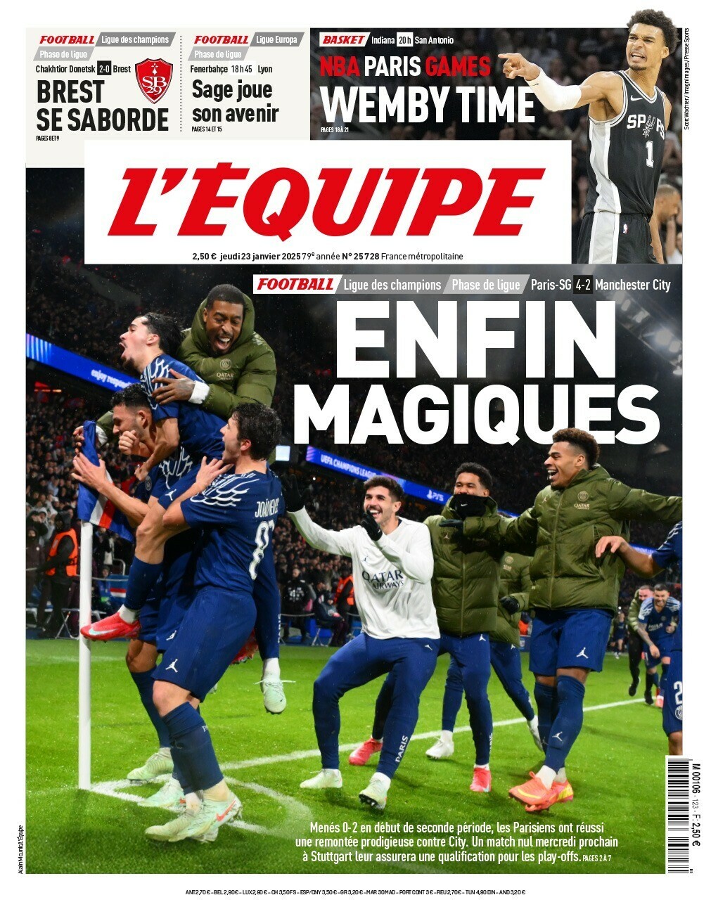 Revue de Presse PSG : LdC, ManCity, Barcola, Neves, Dembélé