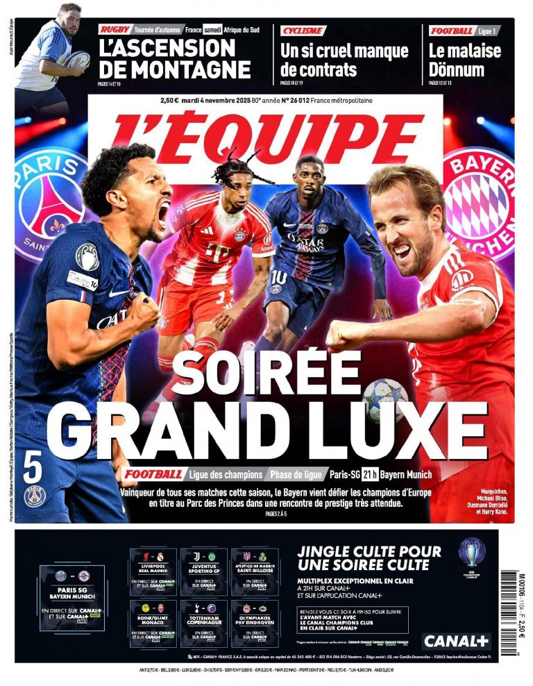 Revue de presse PSG : Bayern Munich, Marquinhos, Mayulu…
