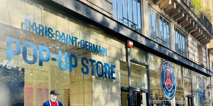 Le PSG installe un pop-up store dans Paris avant la finale